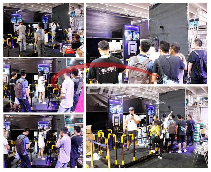 Indoor Multi Directional Virtual Reality Gaming Treadmill For Shopping Mall