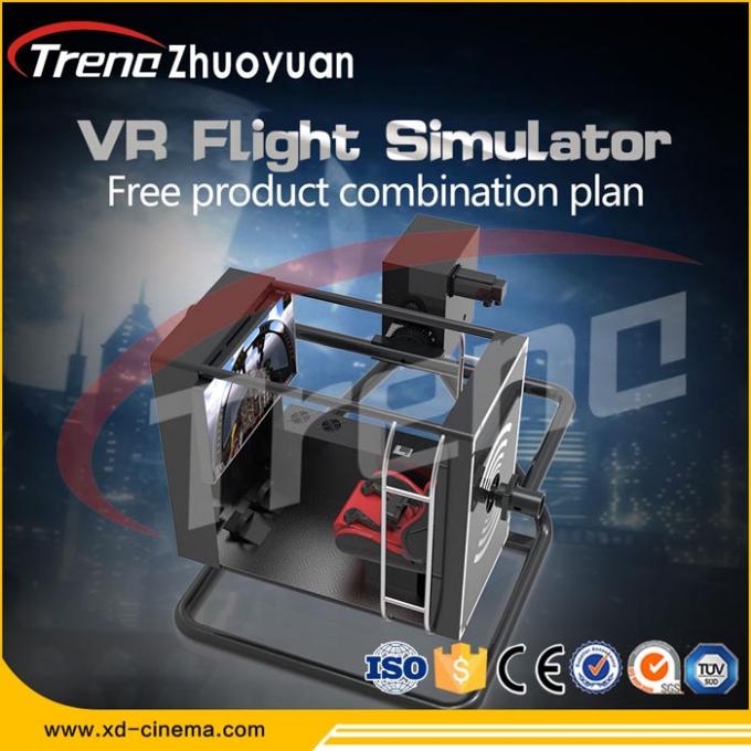 9D VR 720 Degree Rotating Cockpit VR 360 Degree Flight Simulator For ...