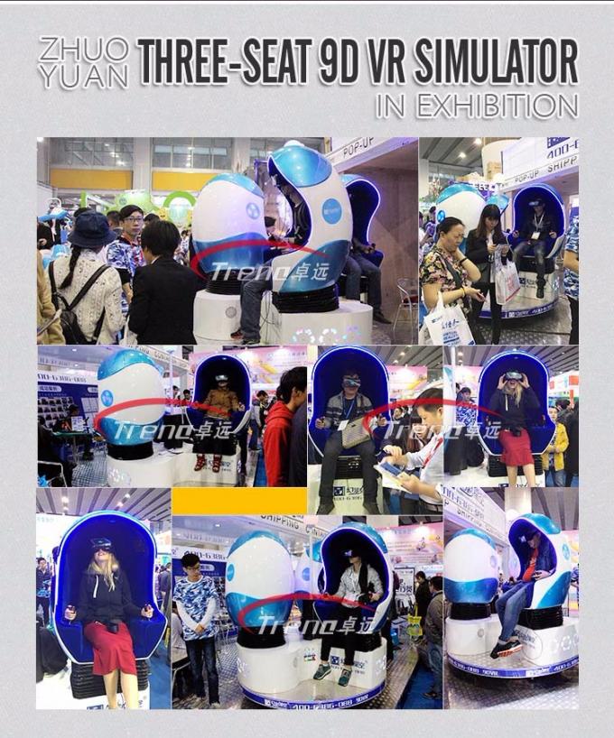 Power Rating Virtual Reality Machine Double Seats Capsule 9d Vr Egg Cinema