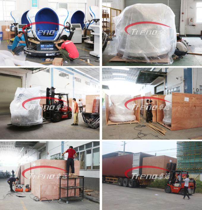 Power Rating Virtual Reality Machine Double Seats Capsule 9d Vr Egg Cinema