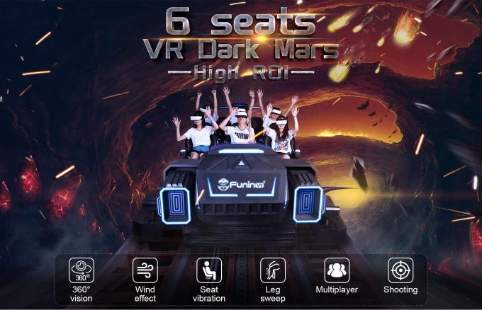 Steel Metal 6 Seats 6Dof Electric Motion VR Chair 9D VR Cinema