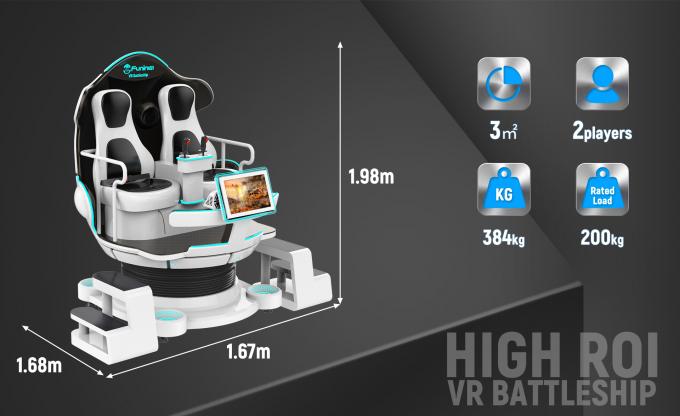 9D vr machine 3d headsets glasses 9d cinema virtual reality simulator 2 Players VR games ...