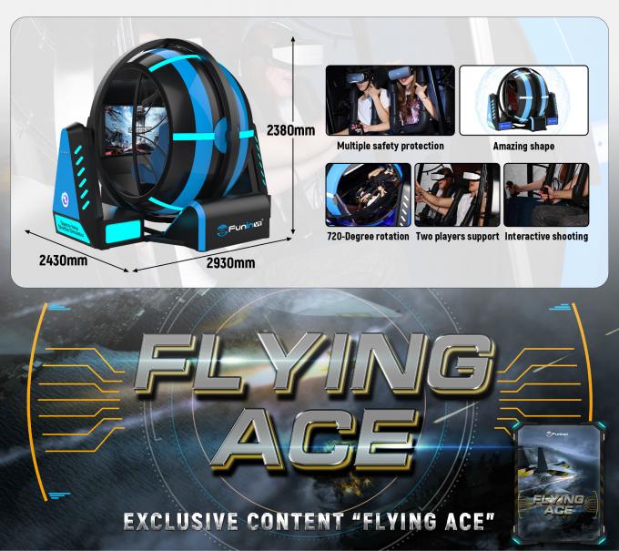 9d VR 720 Shuttle Space Flight Simulator for 360 Degrees Degrees VR Chair