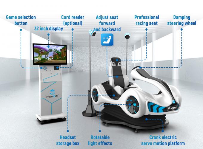 Commercial 9D VR Go Racing Kart With Helmet