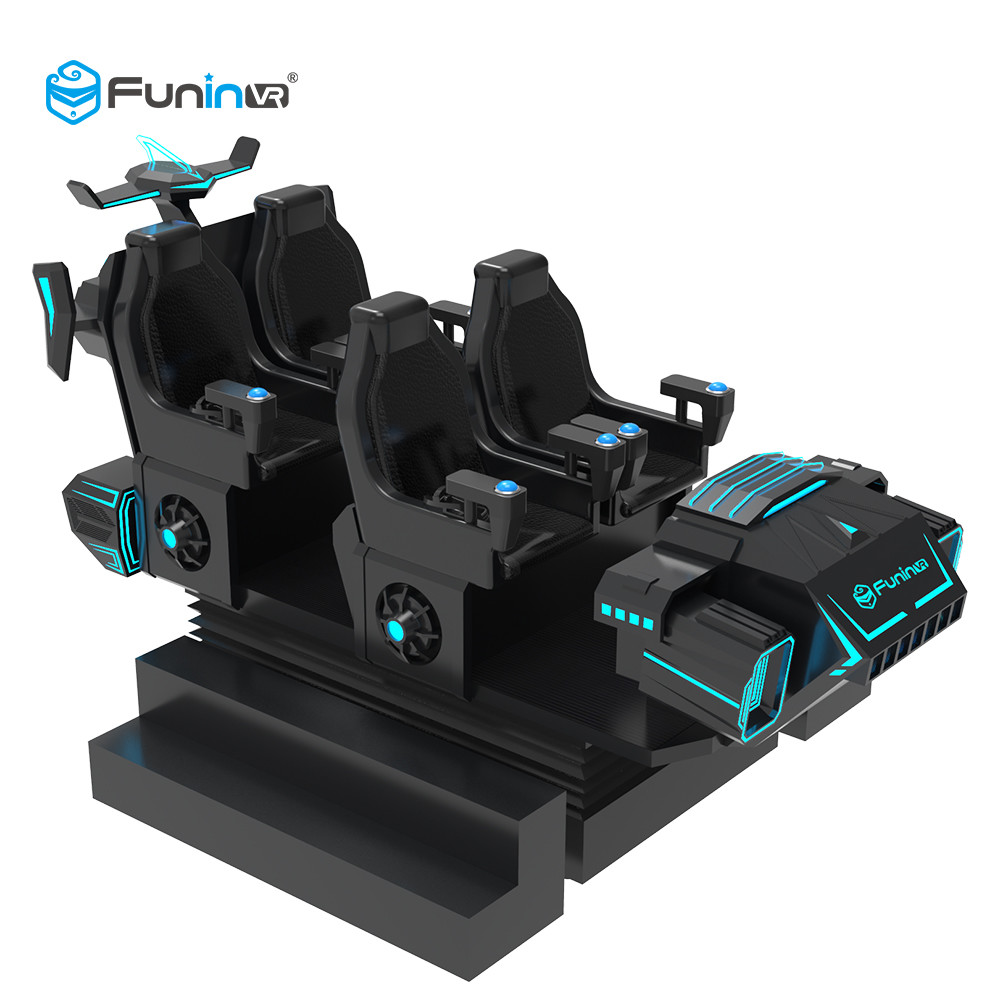 3.8KW 9D Virtual World Simulator VR Interactive Shooting Games 6 Seats ...